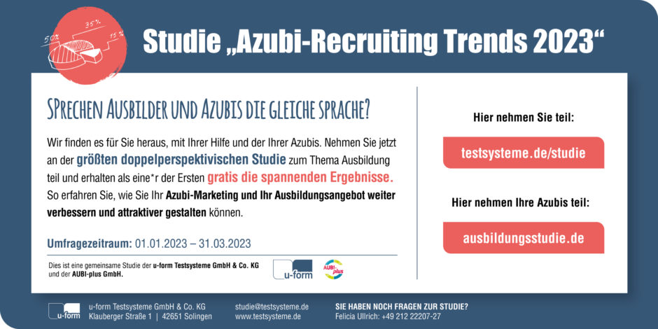 Studie: Azubi-Recruiting Trends 2023 • wirAUSBILDER